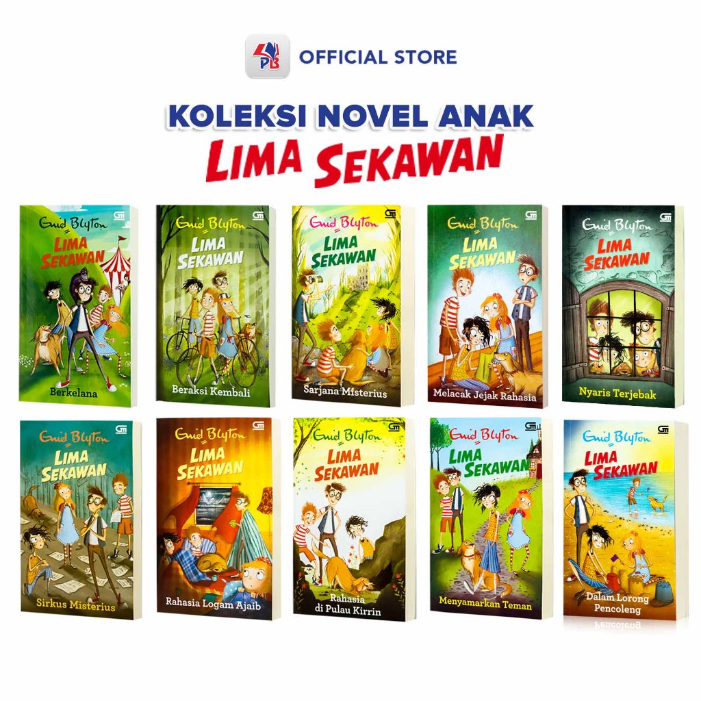 Jual Buku Novel Lima Sekawan Enid Blyton / Menyamarkan Teman / Rahasia ...