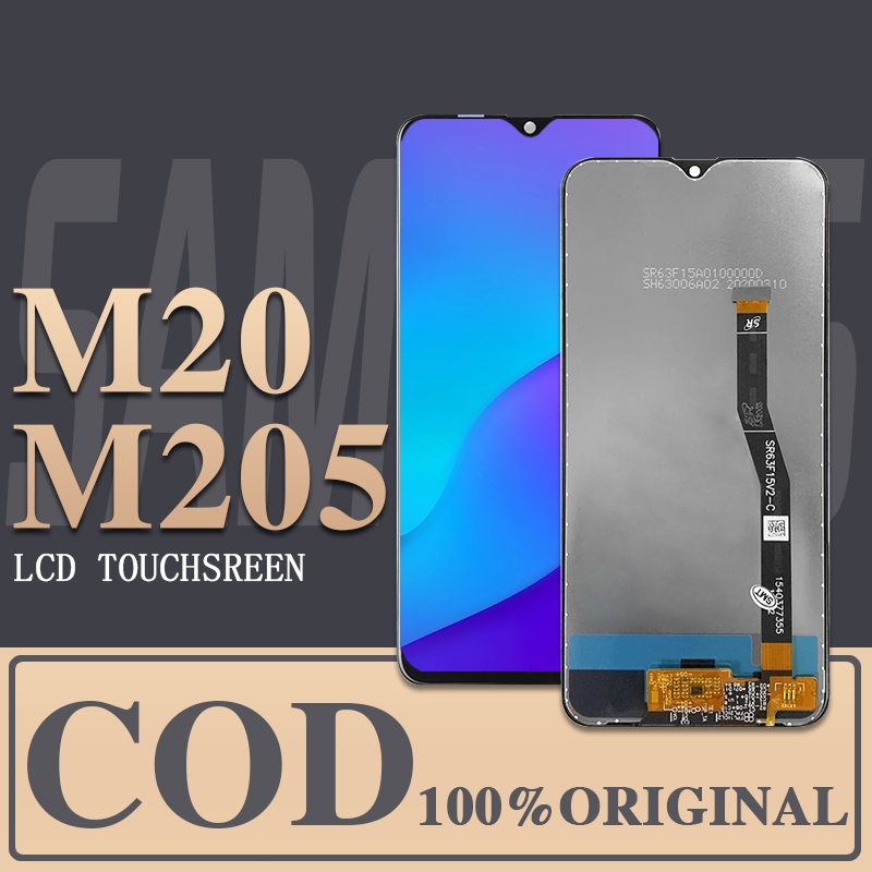 Jual 【ORIGINAL+LEM】LCD for Samsung M20 M205 ORIGINAL 100% FULL SET ...