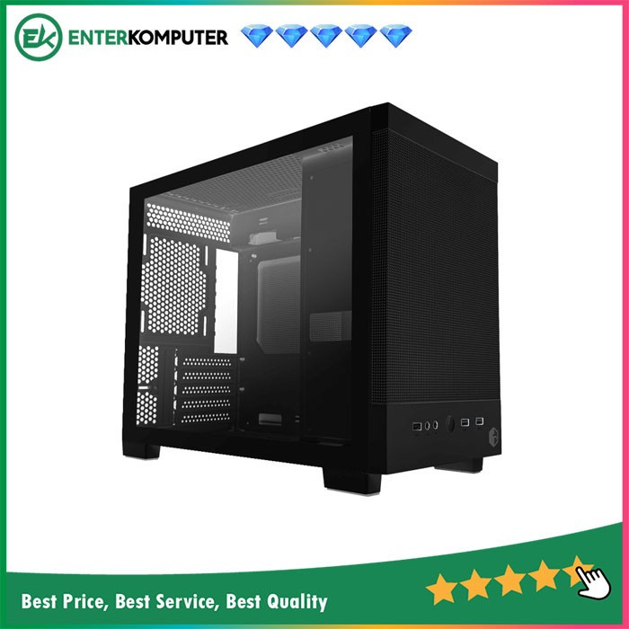 Jual CUBE GAMING VENTUS GLASS BLACK MESH LEFT SIDE GLASS MATX - Casing ...