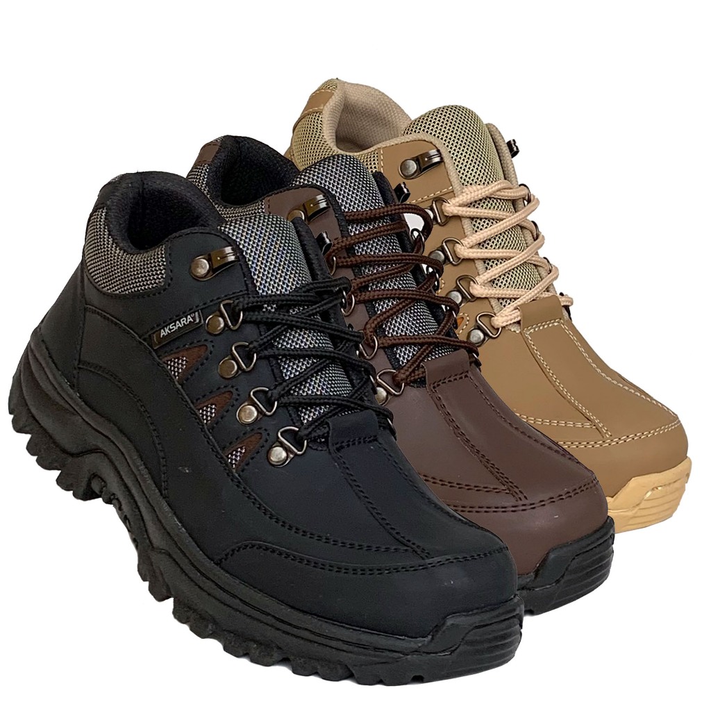 Jual Sepatu Gunung Safety Pria Septi Shoes Ujung Besi Semi Boot Outdoor ...