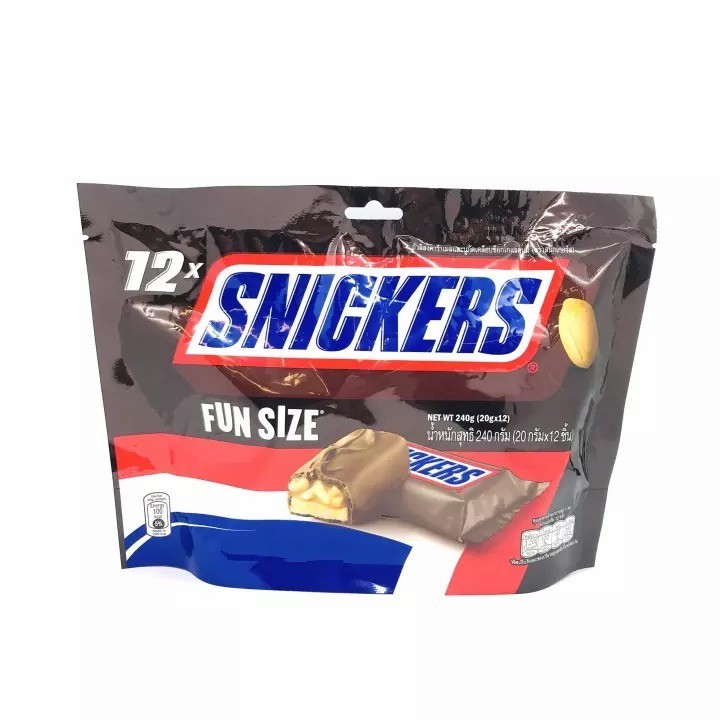 Jual Snickers Chocolate Fun Size (12sachet) | Shopee Indonesia