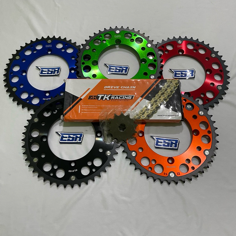 Jual Paket Gear Gearset KLX 150 DT DTRAKER 520 ROZ Rantai TK Racing ...