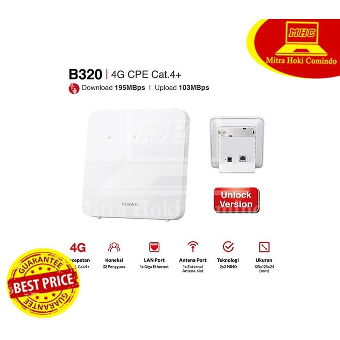 Jual MODEM WIFI HUAWEI B320 UNLOCK ALL OPERATOR ROUTER WIFI HUAWEI ...