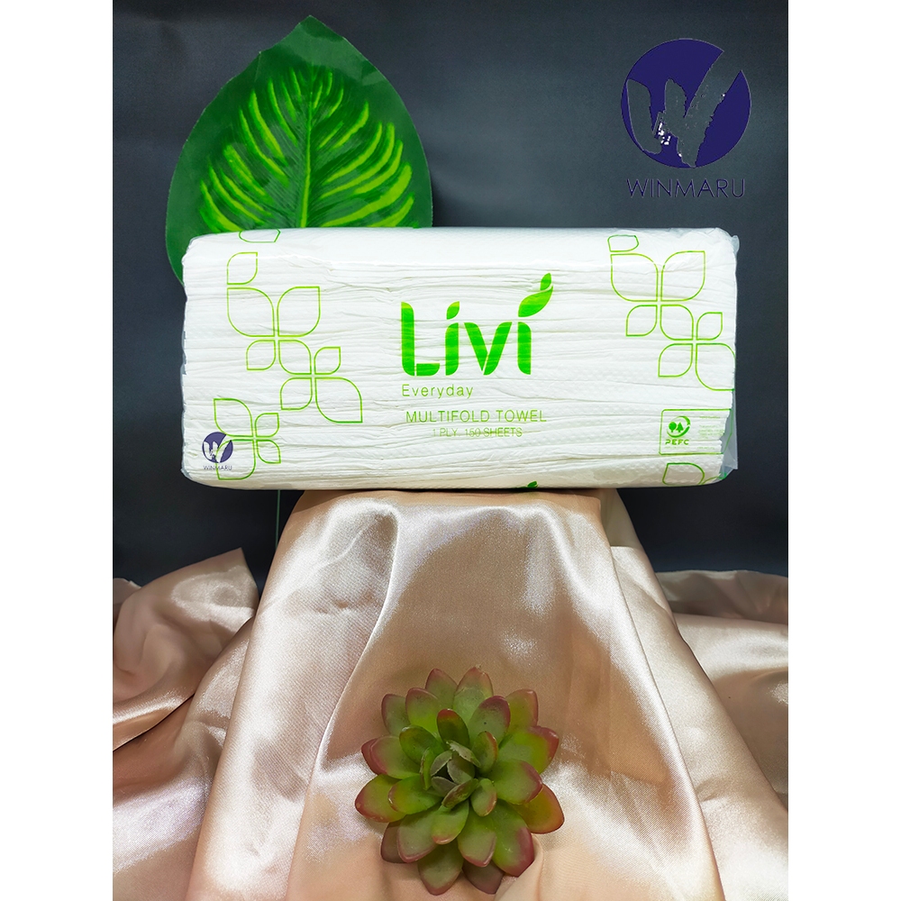 Jual Tissue LIVI Everyday Multifold Towel 150s - 150 sheets (Hand Towel ...