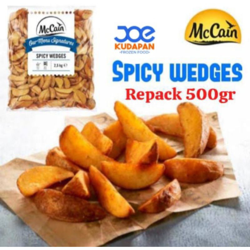 Jual kentang mc cain spicy wedges 500gr,1kg, 2,5kg | Shopee Indonesia