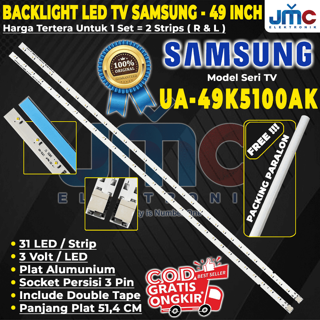 Jual Backlight TV SAMSUNG 49 Inch UA49K5100AK UA49K5300AK | Shopee Indonesia