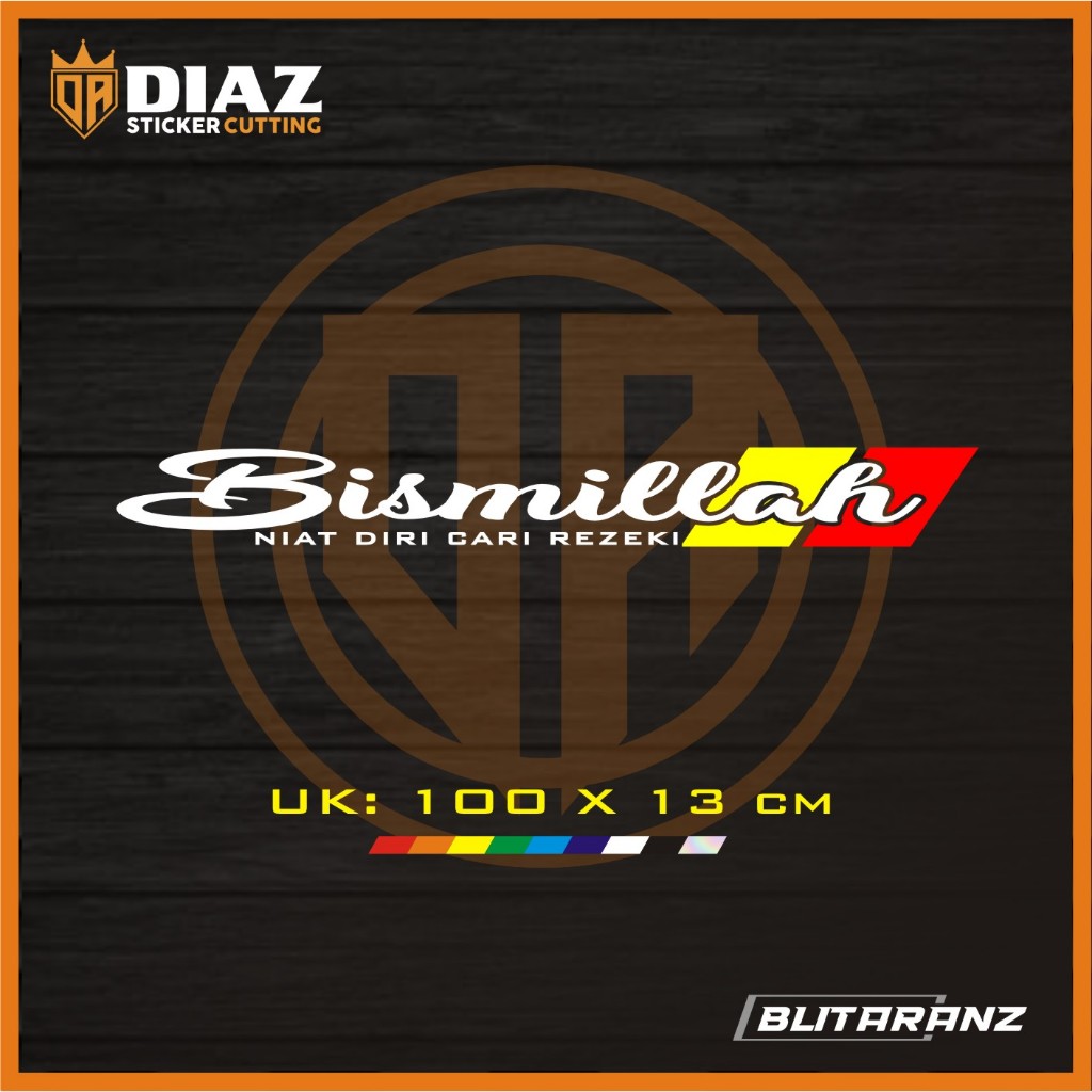 Jual Stiker Mobil Pick up / Stiker Bismillah /Stiker Kaca Depan Mobil ... Jual Stiker Mobil Pick up / Stiker Bismillah /Stiker Kaca Depan Mobil ...