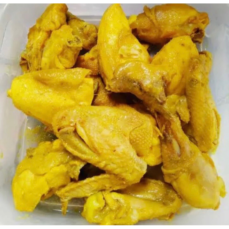 Jual ayam ungkep bumbu kuning homemade/ ayam lengkuas / ayam marinasi ...
