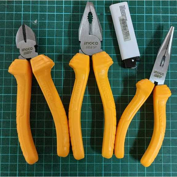 Jual Tang set Kombinasi Potong Lancip INGCO HKPS08311 | Shopee Indonesia