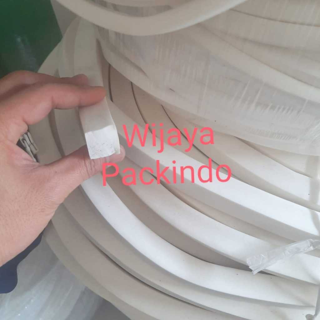 Jual Silicone Sponge Putih 20 x 20mm Seal Silikon Strip Kotak Tahan ...