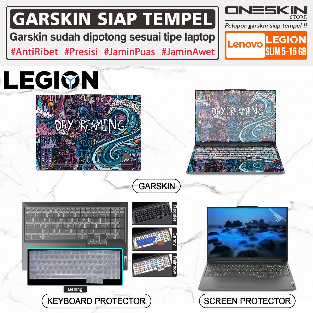 Jual Garskin Sticker Laptop Pelindung Screen Keyboard Protector Lenovo ...