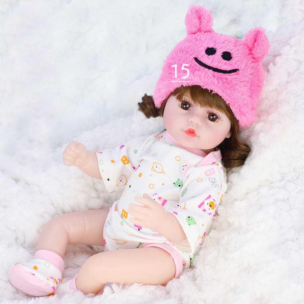 Jual 42 cm 18 Inch TERJANGKAU mainan Boneka Reborn Bayi Silikon mirip ...