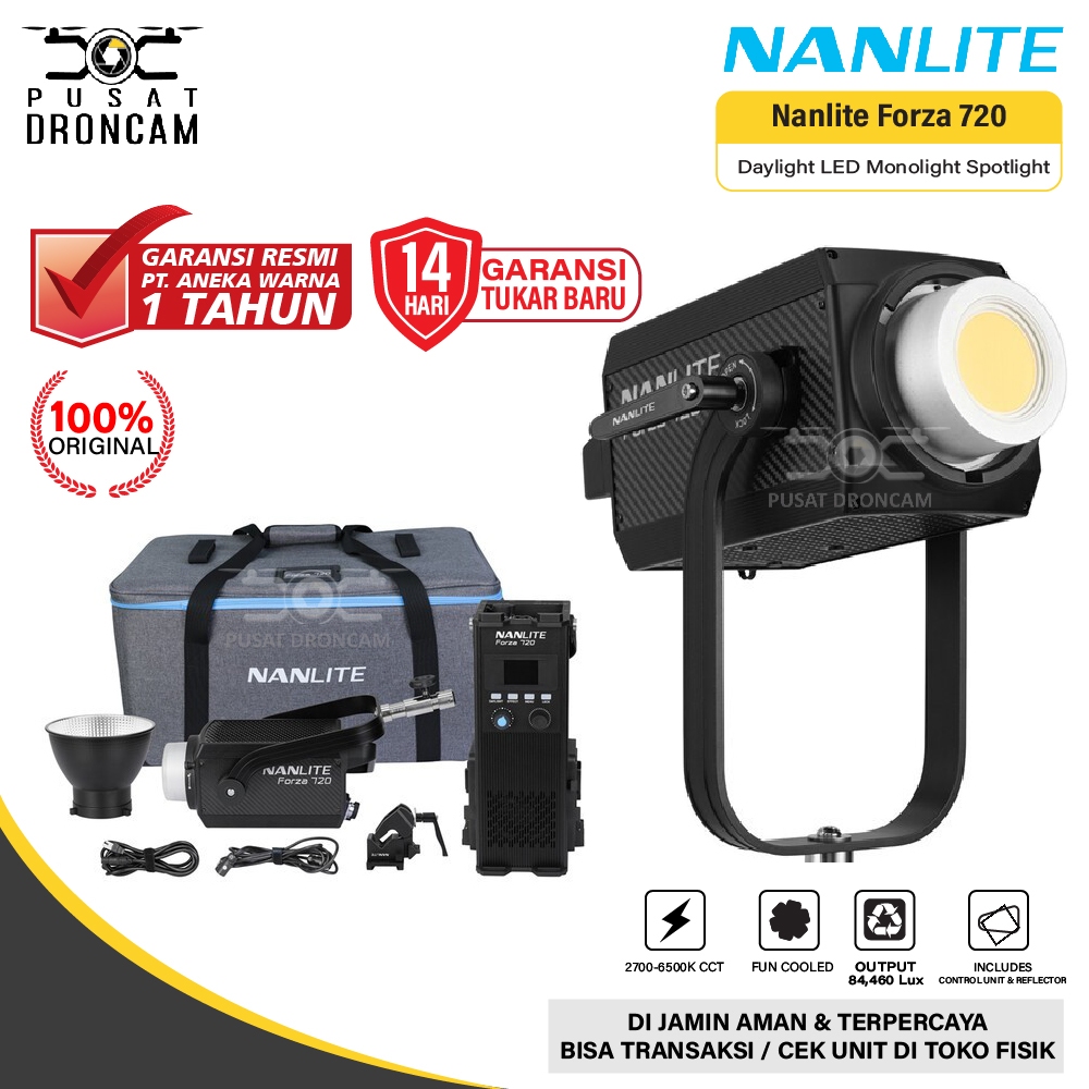 Jual Nanlite Forza 720 Daylight LED Monolight Spotlight Forza 720 Original | Shopee Indonesia