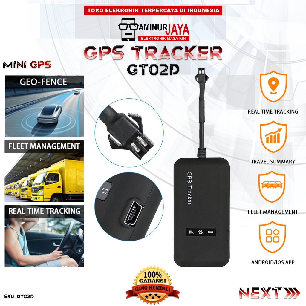 Jual Alat Pelacak GPS Tracker GT02D Pencari Lokasi Posisi Tracking ...