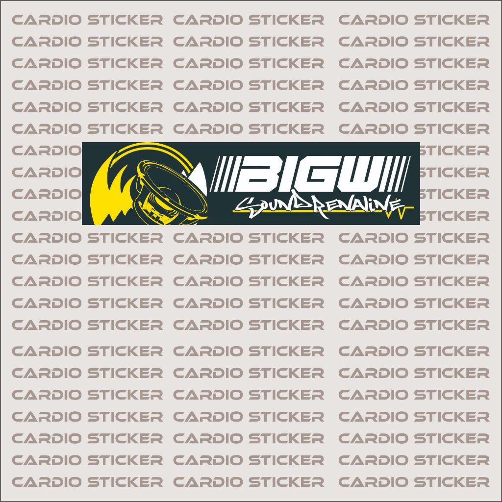Jual Stiker BIG W Sticker Sound Horeg (Orajet) | Shopee Indonesia