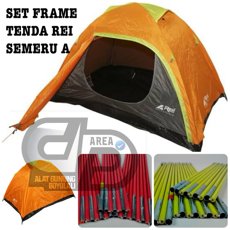 Jual Set lonjor panjang rangka frame tenda rei semeru A rangka tenda ...