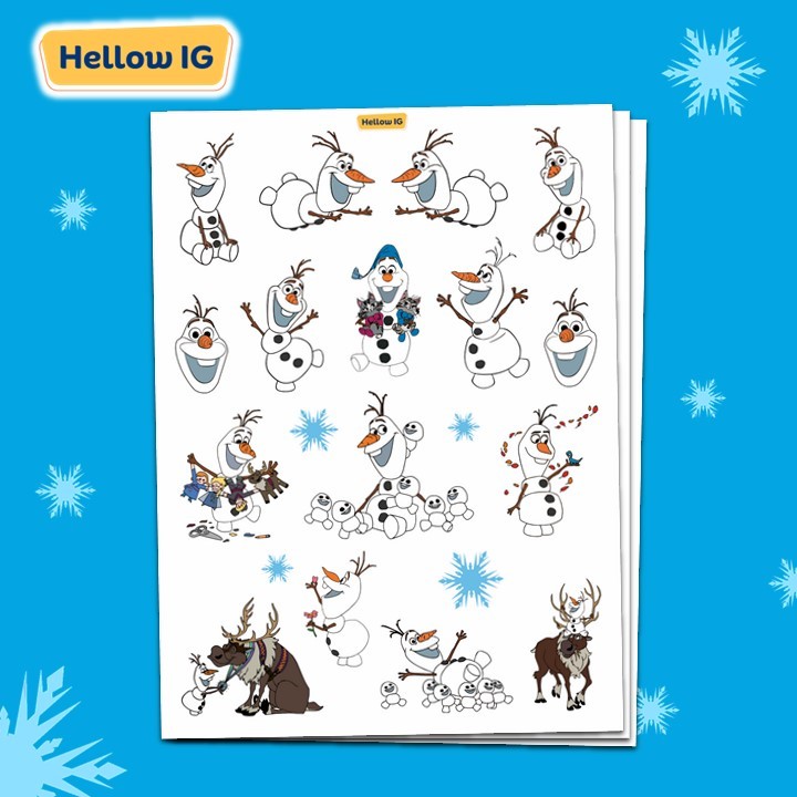 Jual STICKER FROZEN OLAF STIKER OLAF LUCU AESTHETIC LAPTOP BOTOL HP ...