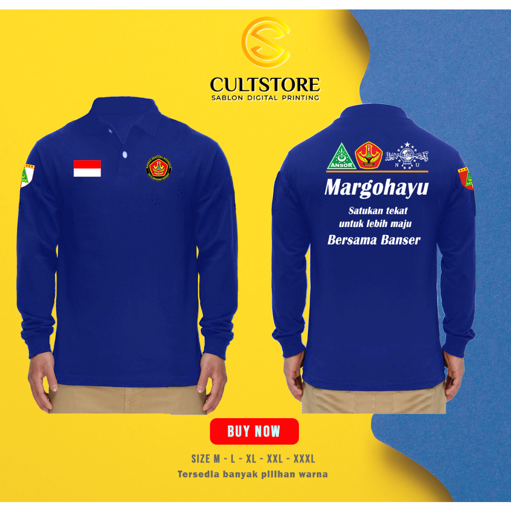 Jual KAOS POLO BANSER NU ANSOR NKRI INDONESIA | Shopee Indonesia
