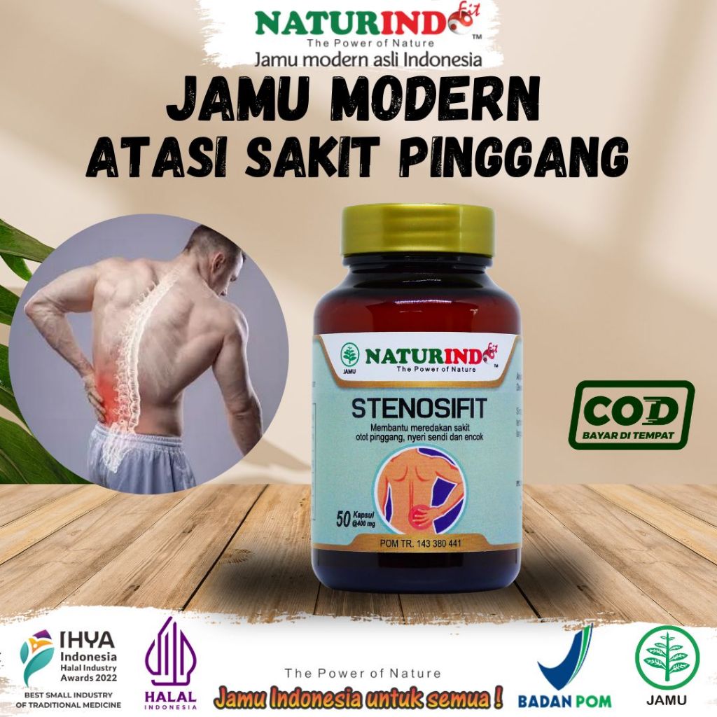 Jual Obat Sakit Pinggang Saraf Kejepit Stenosifit Encok Bokong Kaki ...
