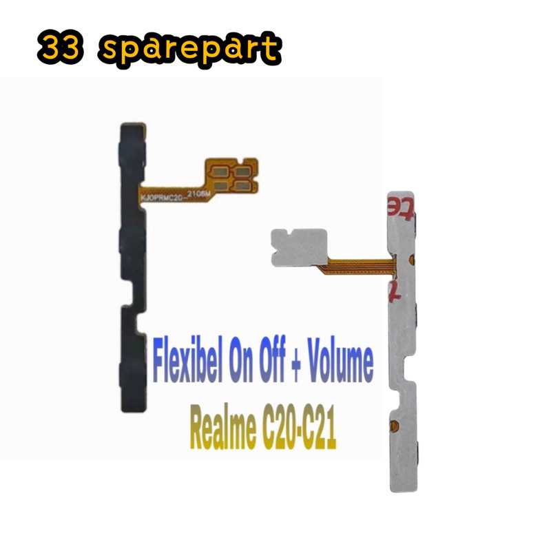 Jual FLEXIBLE ON OFF+VOLUME REALME C20 / C21 / C11 2021 / NARZO 50i ORIGINAL | Shopee Indonesia