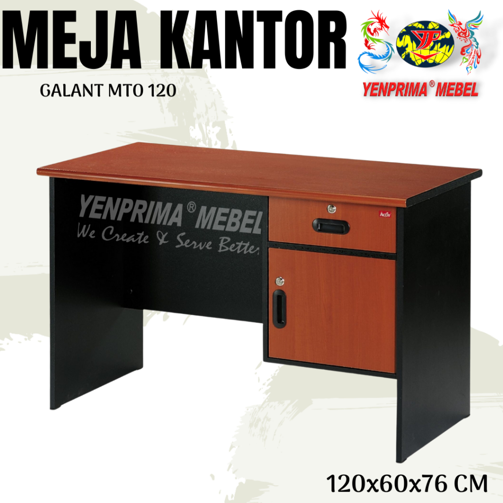 Jual [YENPRIMA] ACTIV GALANT MTO 120/MEJA KANTOR MINIMALIS/MEJA KERJA ...