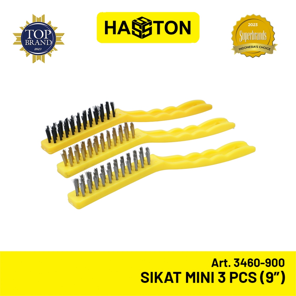 Jual Hasston Sikat Kawat Besar 9 Set 3pcs 3460 900 Shopee Indonesia