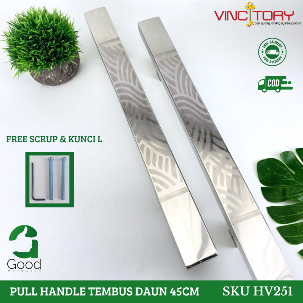 Jual Vincitory Handle Pintu Kupu Tarung Gagang Pintu Tarik Baut Tembus ...