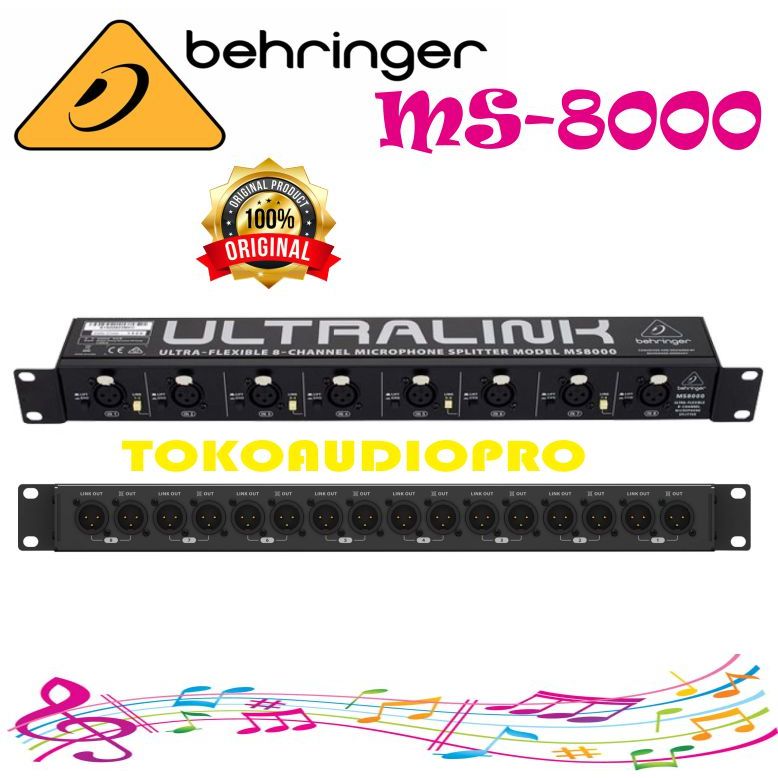 Jual Behringer MS8000 8-Channel Microphone Splitter Behringer MS-8000 | Shopee Indonesia