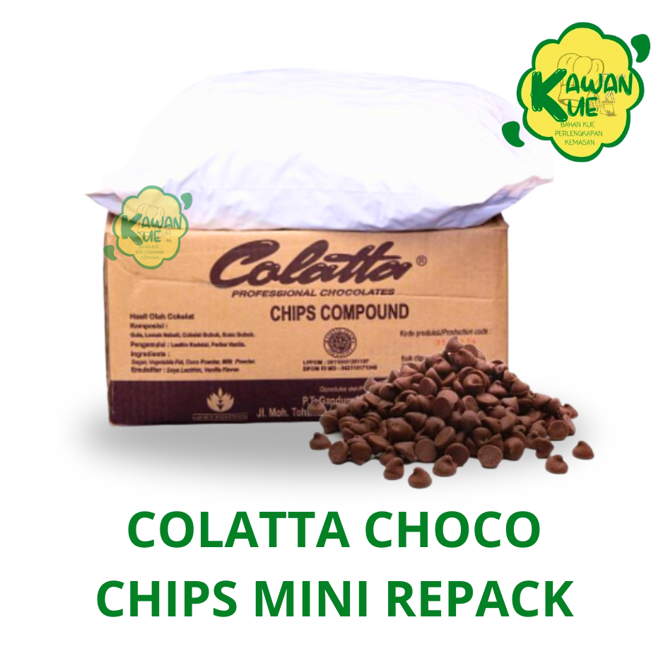 Jual COLATTA CHOCO CHIP KEMASAN TIMBANG 100 GR | Shopee Indonesia