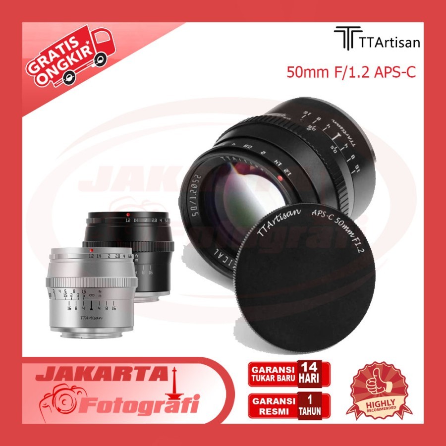 Jual TTArtisan 50mm f1.2 Lensa Sony Canon Nikon Fuji - TT Artisan ...