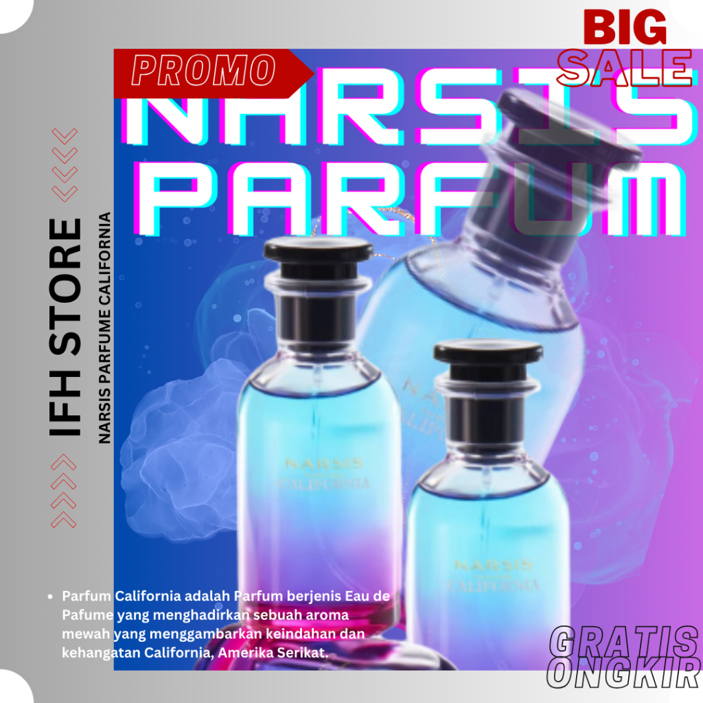Jual ( PROMO PARFUM ) NARSIS California Eau de Parfume - 1PCS | Shopee ...