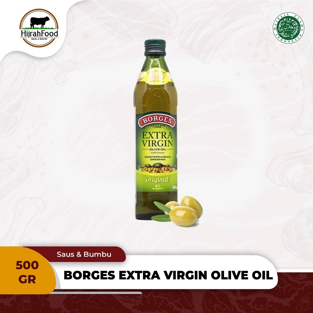 Jual BORGES Extra Virgin Olive Oil | Minyak Zaitun Extra Virgin - 500 ml | Shopee Indonesia
