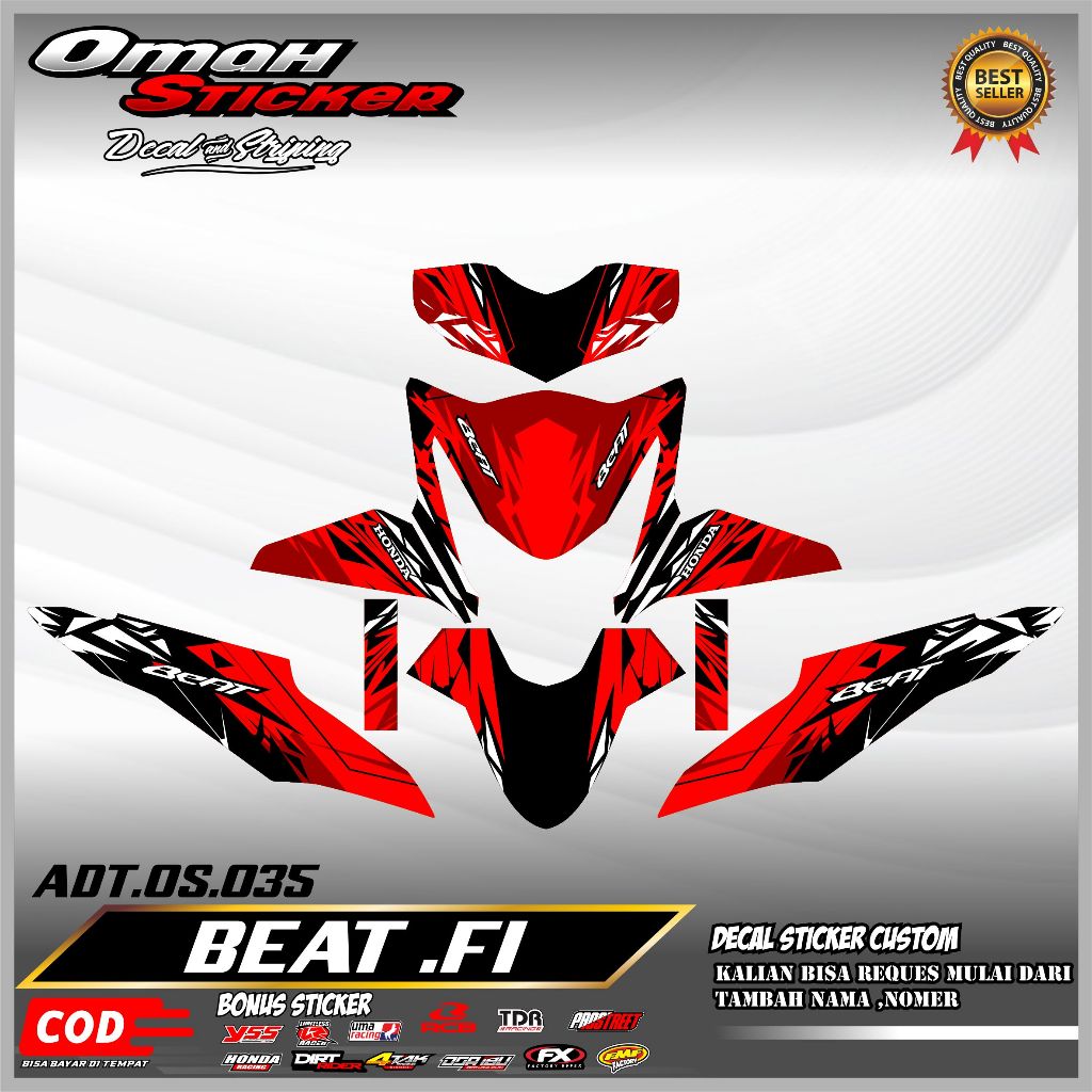 Jual Decal Beat Fi 2013 2014 2015 Full Body Stiker Beat Fi 2013 2014 ...