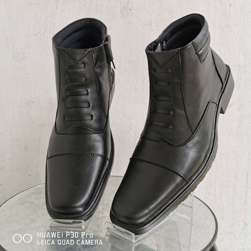 Jual OGANA || Sepatu PDH Pria Seleting Asli Kulit 01 | Shopee Indonesia