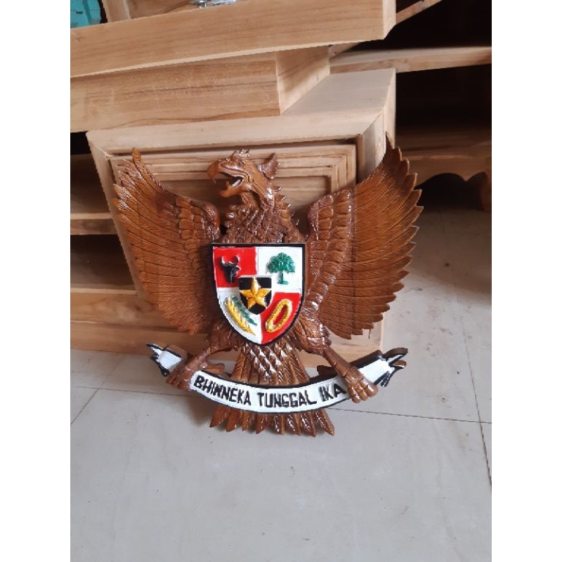 Jual Logo Garuda Lambang Garuda Ukir Garuda Pajangan Dinding Garuda ...