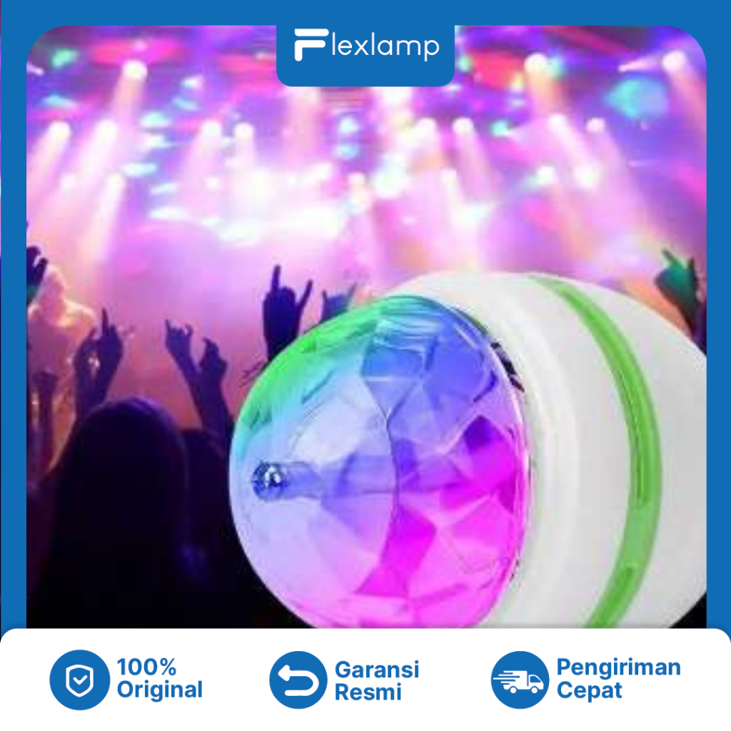 Jual LED Party Ball LED Disko Rotating Crystal Magic Ball | Shopee ...