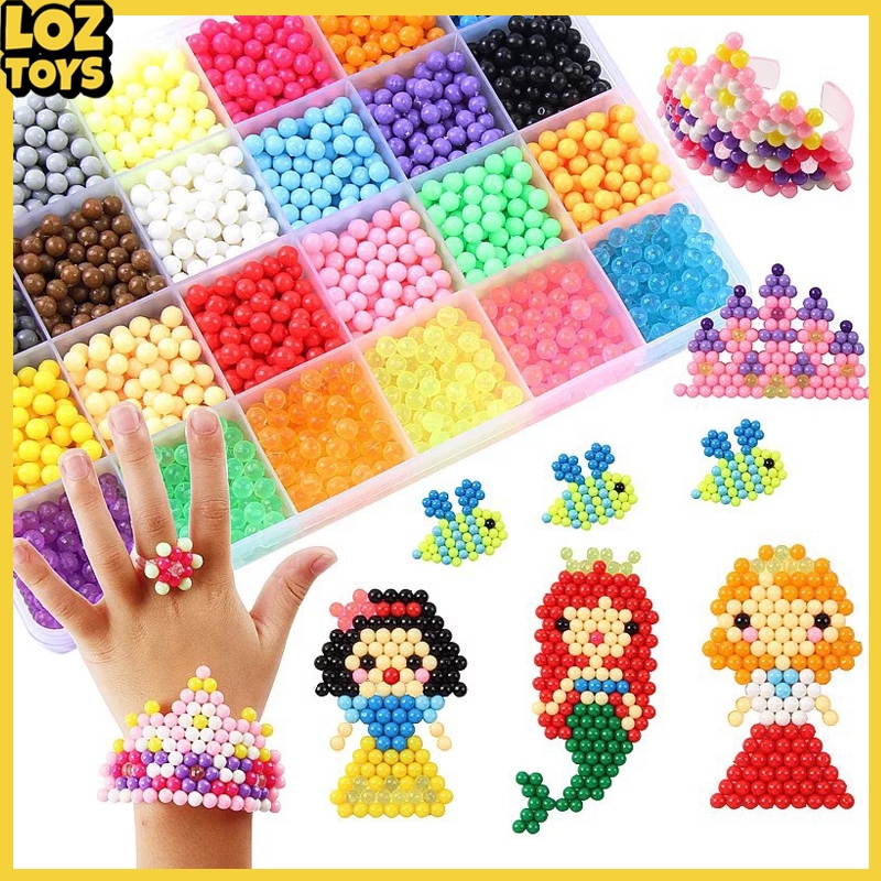 Jual LOZTOYS Magic Waterbeads Kit 16 Warna Water Beads Magical Beads ...