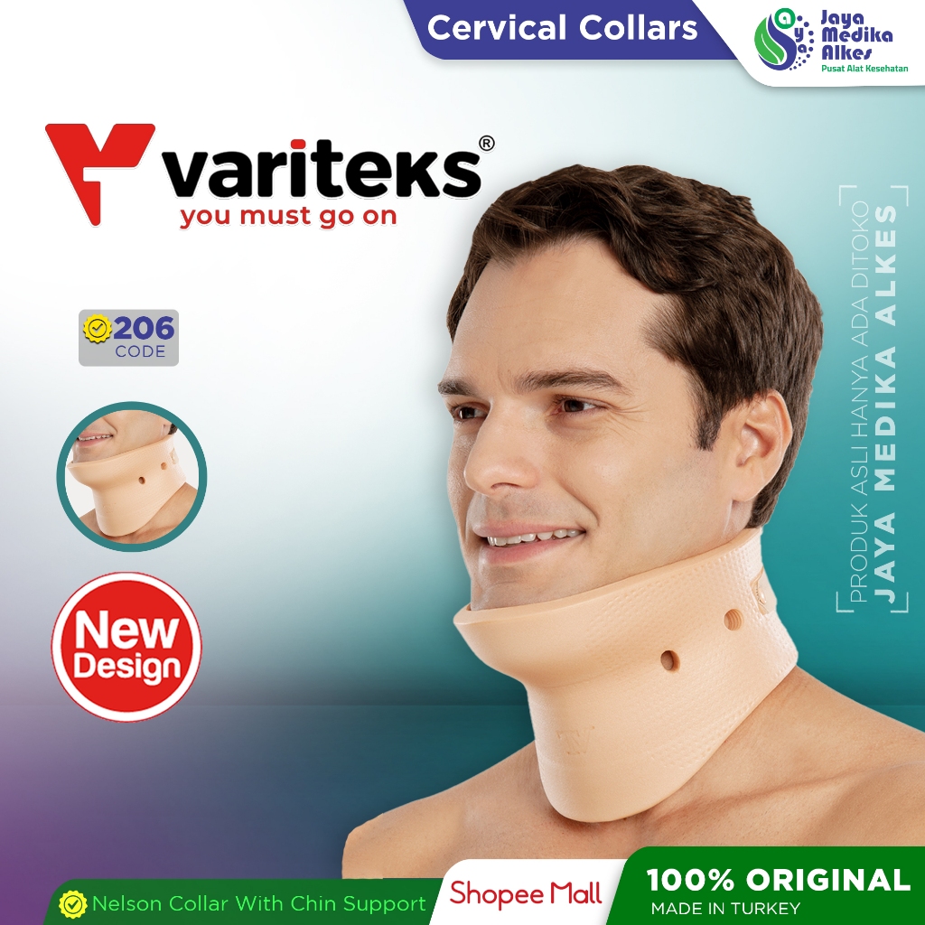 Jual VARITEKS 206 Nelson Collar With Chin Support Penyangga Leher ...