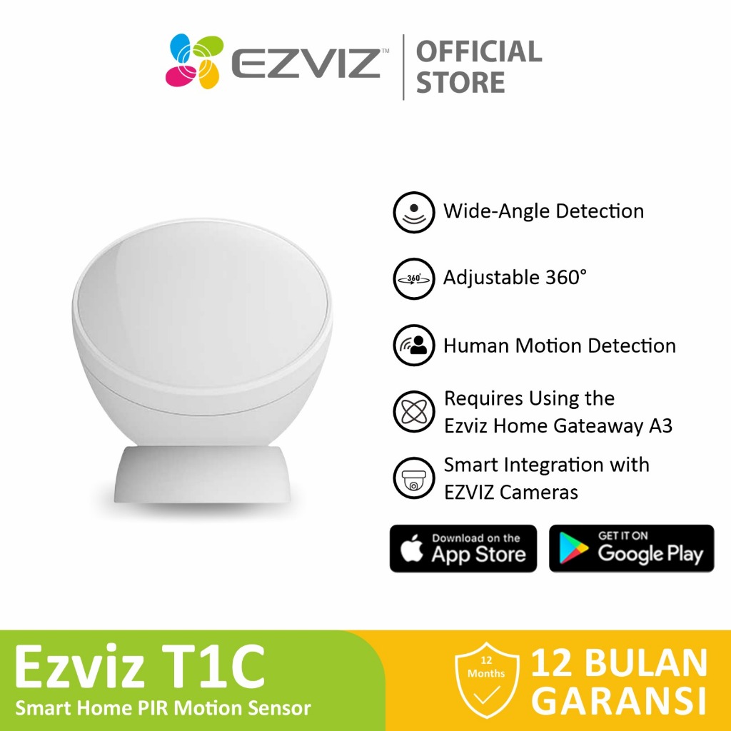 Jual Ezviz T1C Smart Home PIR Motion Sensor Detector | Shopee Indonesia