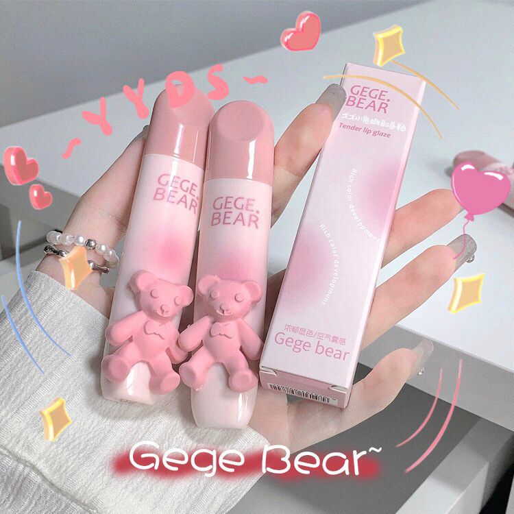 Jual Gege Bear Lip Tender Glaze Rich Color / Gege Bear Lipstick / Lipgloss / Lip Glossy Watery ...
