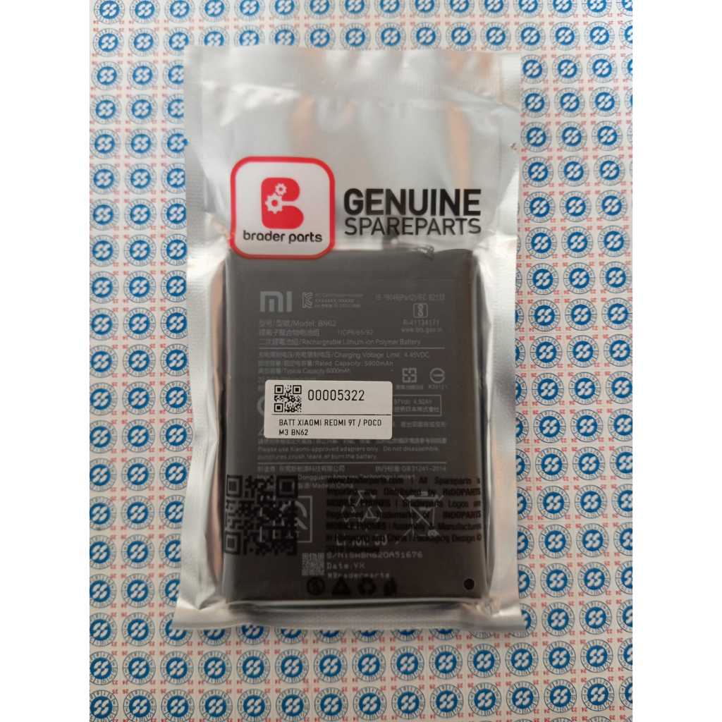 Jual BATERAI XIAOMI REDMI 9T / POCO M3 BN62 | Shopee Indonesia