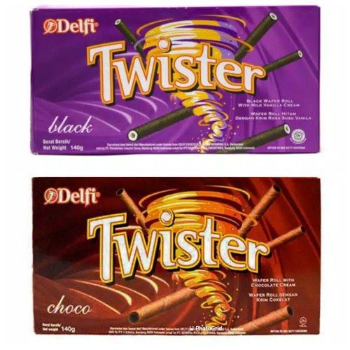 Jual DELFI TWISTER 120GR 1 PACK ISI 24 | BLACK VANILLA / CHOCOLATE ...