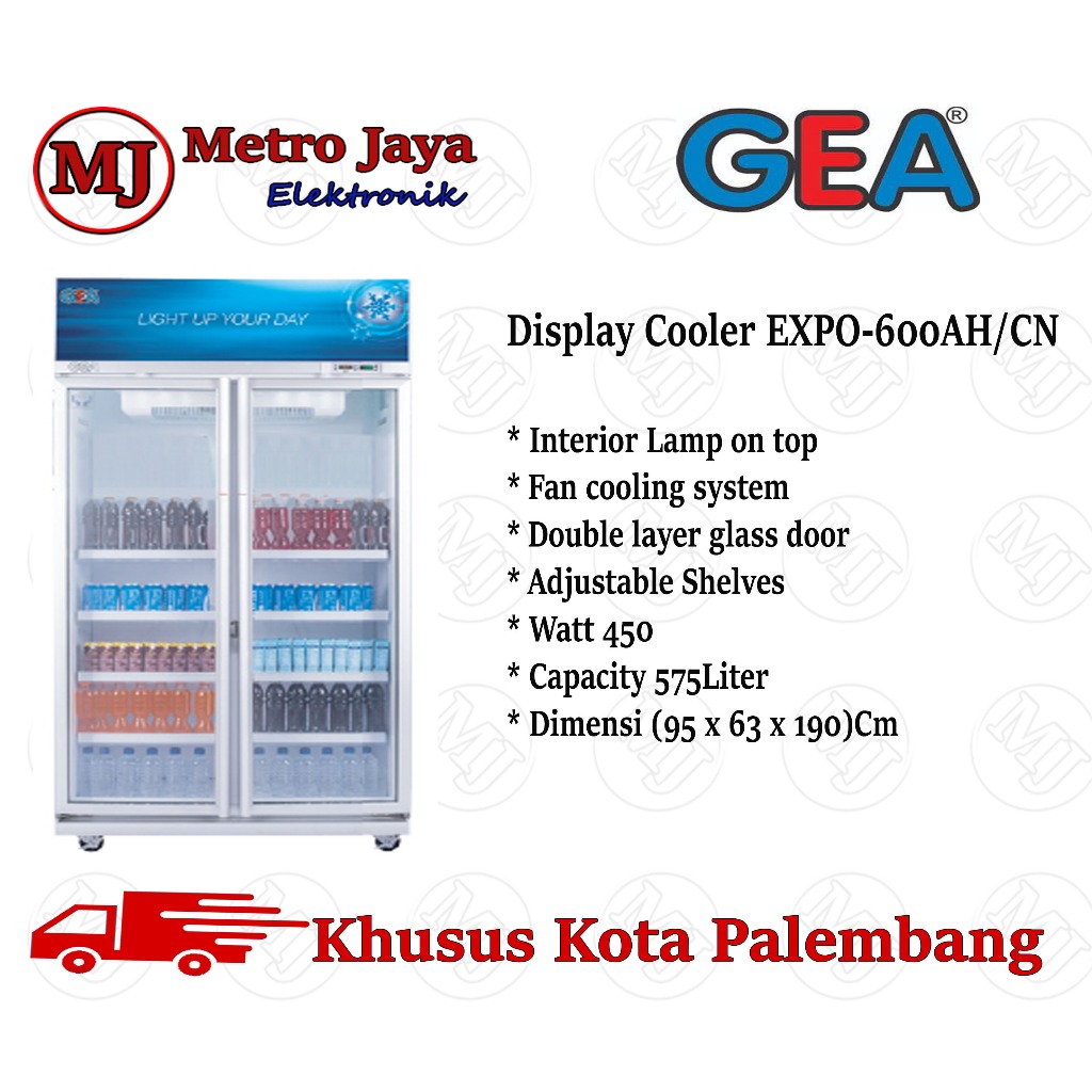 Jual SHOWCASE 2 Pintu GEA EXPO 600 CHILLER GEA LEMARI PENDINGIN ...