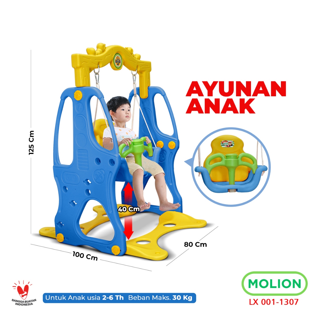 Jual Mainan SNI Ayun Anak Ayonan Ayunan Playground Anak HDPE Swing ...