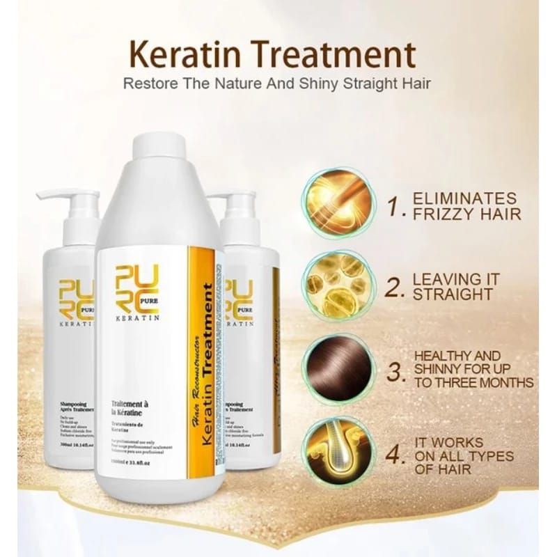 Jual Treatment Pure Keratin Treatment / PURC keratin 1000ml | Shopee ...