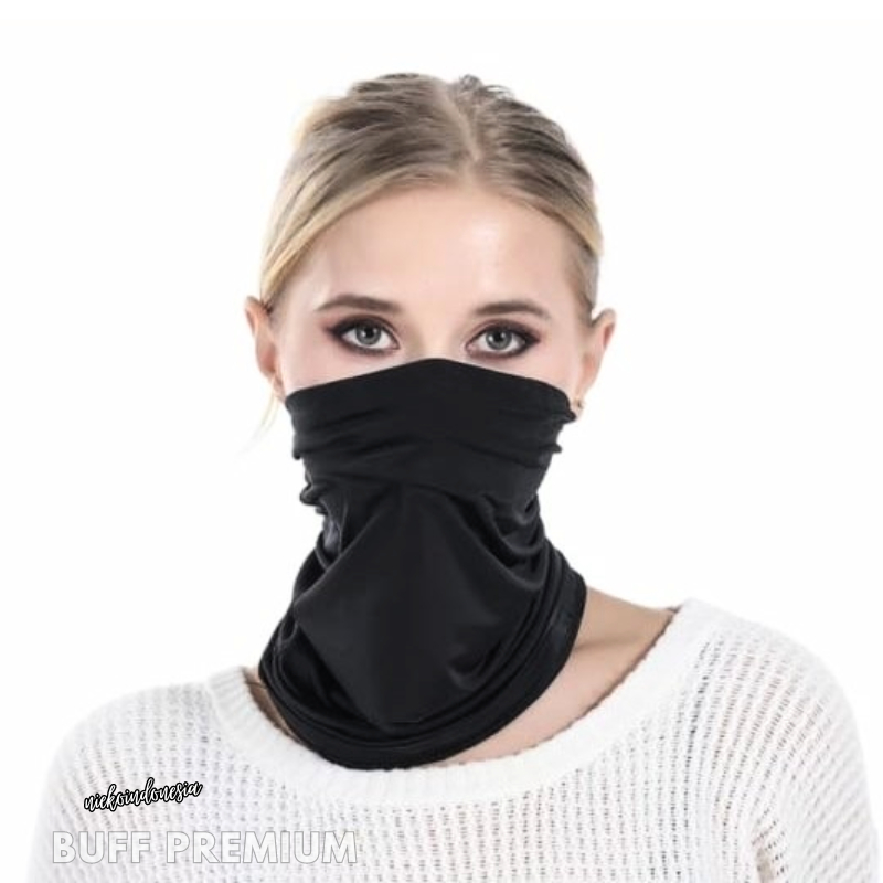 Jual Masker Buff Hitam Polos Premium / Baff Aksesoris Motor Pria Wanita ...