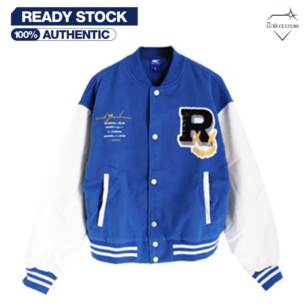 Jual Ricky Is Clown R Logo Blue Varsity Jacket / Jaket Varsity Branded ...