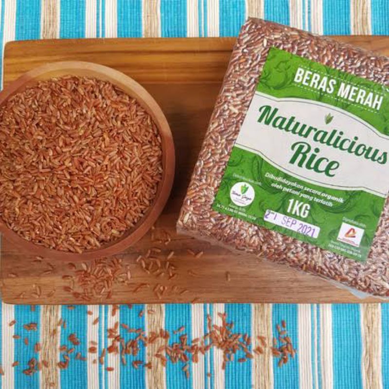 Jual beras merah naturalicious 1 kg | Shopee Indonesia