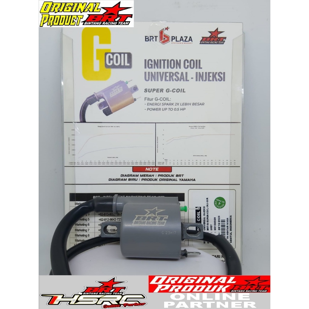 Jual KOIL COIL BRT RACING Injeksi Universal IGNITION G-Super Kuil Semua ...