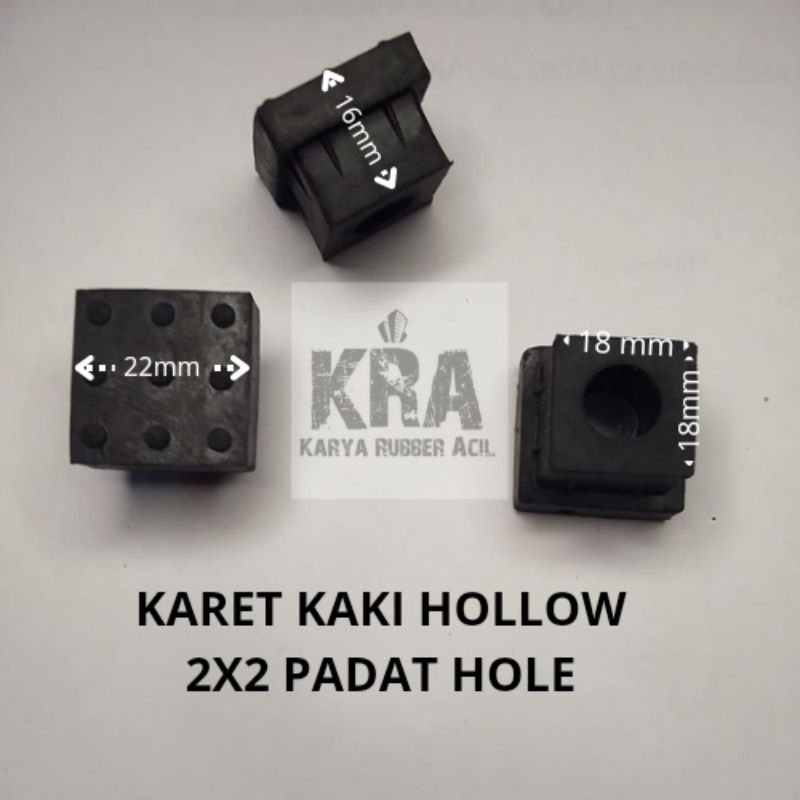 Jual kaki karet holo 2x2 cm / kaki besi pipa kursi meja rak hollow ...